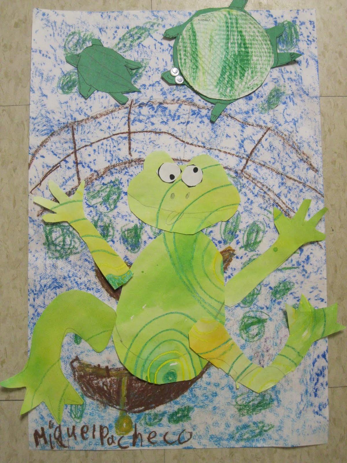 Color, collage, and much more: Froggies do Giverny