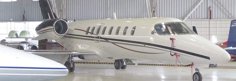 The Learjet 45 is a Super Light Jet that can seat up to 8 comfortably.