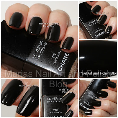 Marias Nail Art and Polish Blog: Chanel Black Satin 219 - swatches ...