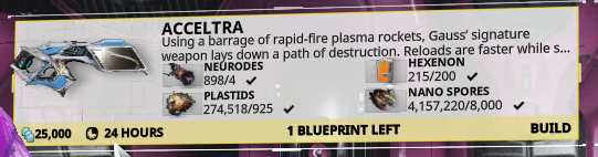 Ackbar's Tenno Report: Review: Acceltra (U25.7.8)