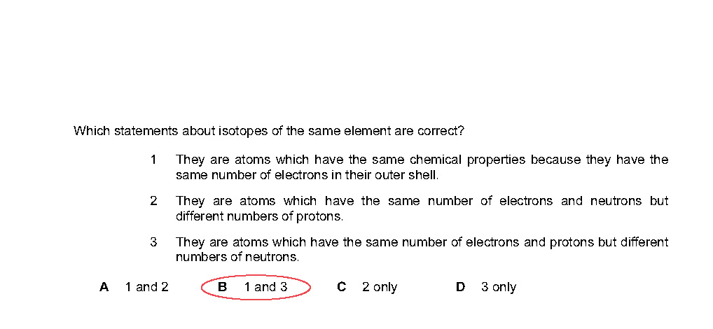 Atomic Structure & The Periodic Table Solved Paper 2 IGCSE 0620/O Level ...