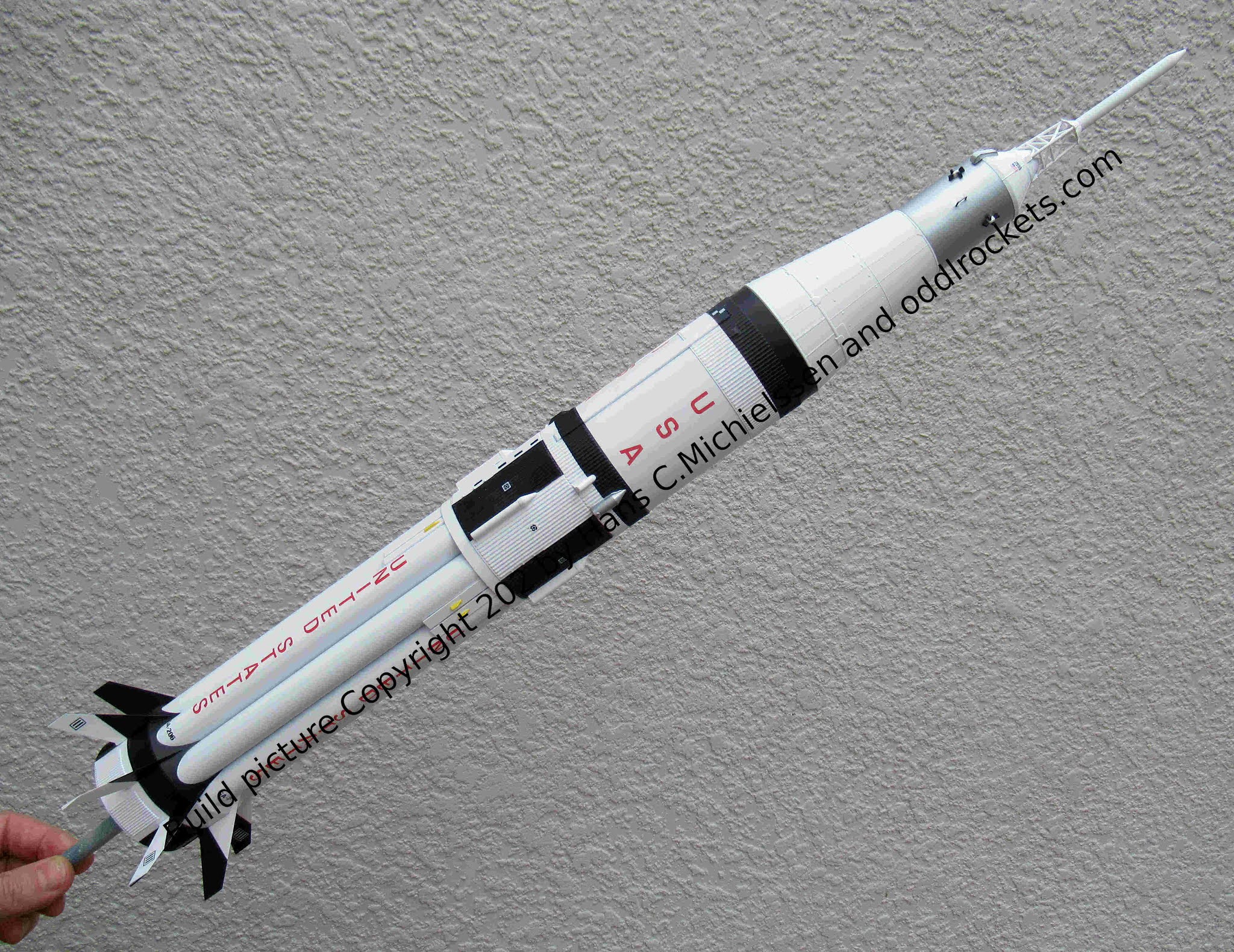 Model Rocket Building: Estes Saturn 1B, #7251 Build, Finished