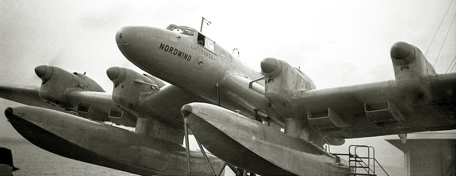 Airplanes in the skies + FAF history: Blohm & Voss Ha 139