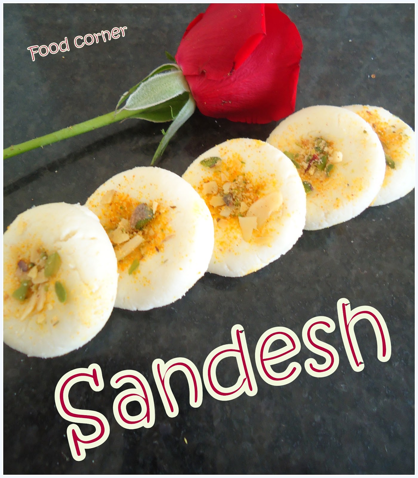 Sandesh/ Sandesh Recipe ~ Kiran's Food corner