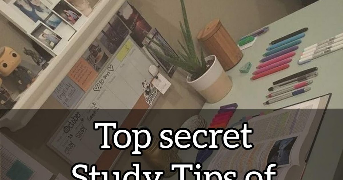 Top secret Study Tips of successful students.