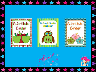 Classroom Freebies Too: Free Classroom Themed Substitute Binders