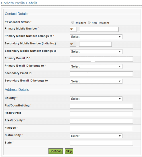 How to update your profile on Income Tax Website?