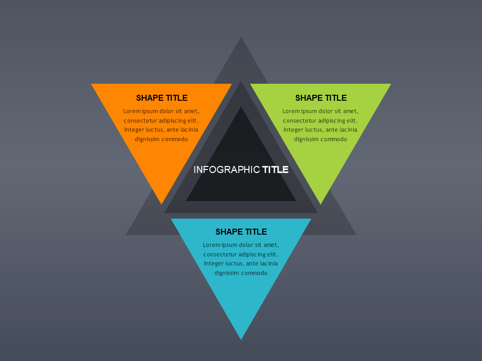 Reversed Triangle PowerPoint Templates - PowerPoint Free