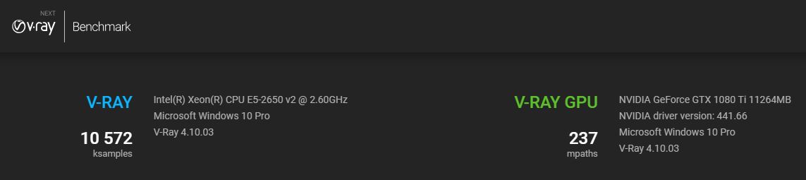 JC LIN - Official Blog: 免費測CPU跟GPU得分神器: VRay NEXT Benchmark