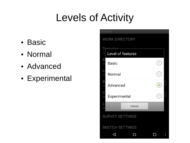 espeleobloc: Cave surveying with TopoDroid