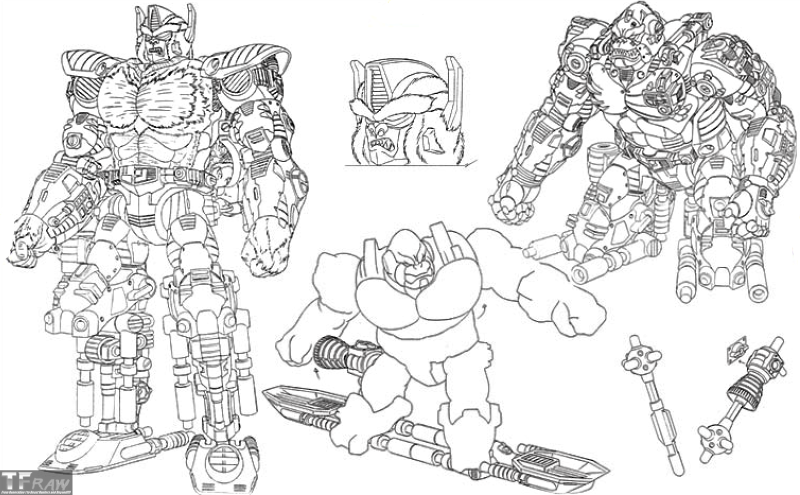Beast Wars Character Designs
