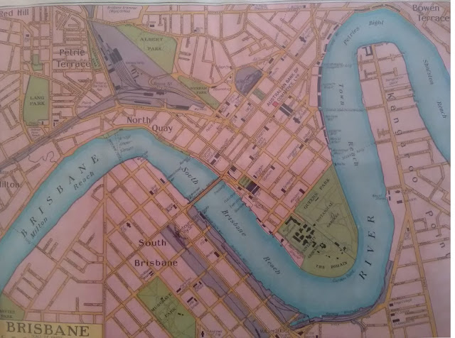 Brisbane 1931, Map showing Kangaroo Point.
