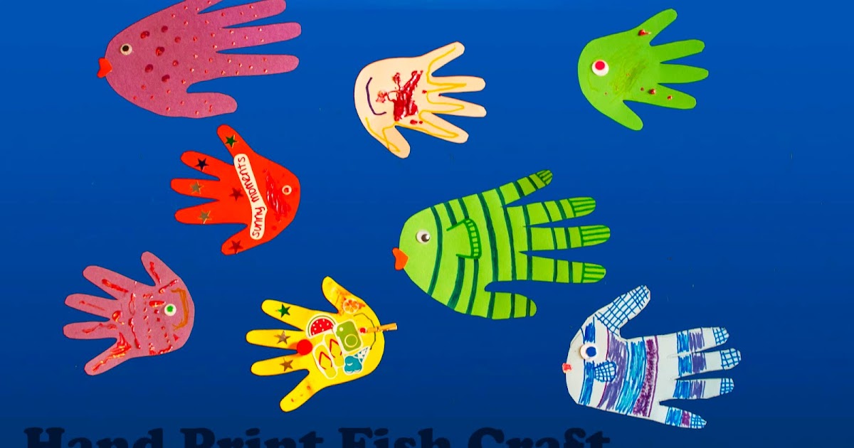 What I Live For: Hand Print Fish Craft