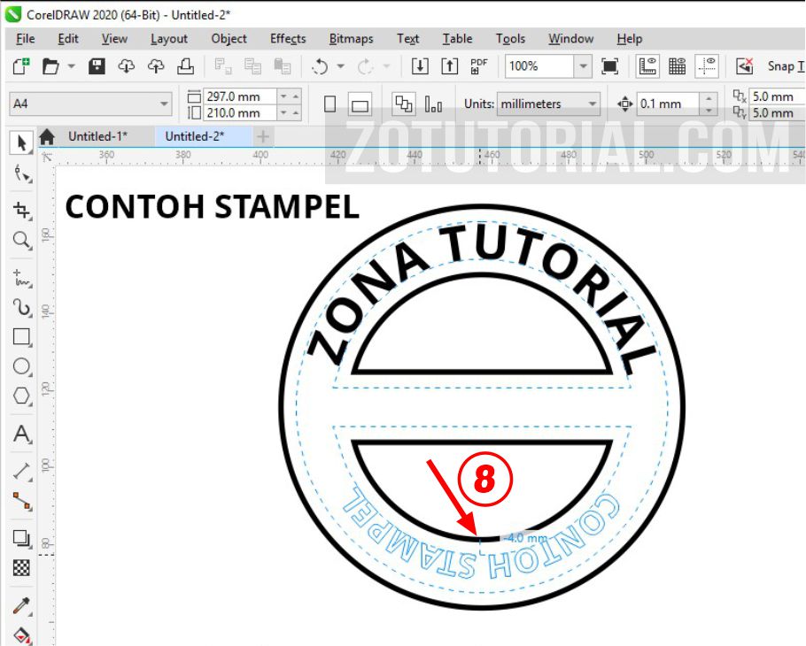Membuat Cap Stempel Dengan CorelDraw Lengkap Gambar 6+ - zotutorial