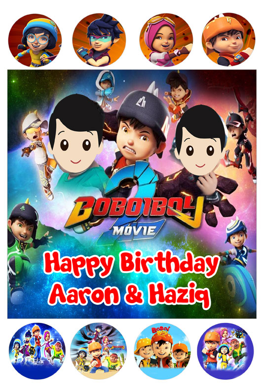 Edible Image Boboiboy - Aisha Puchong Jaya