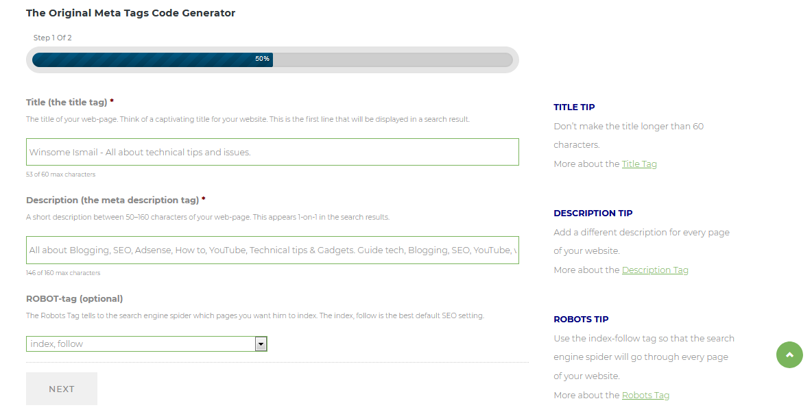 How To Add A Meta Tag Description In Blogger To Rank Our Website ...