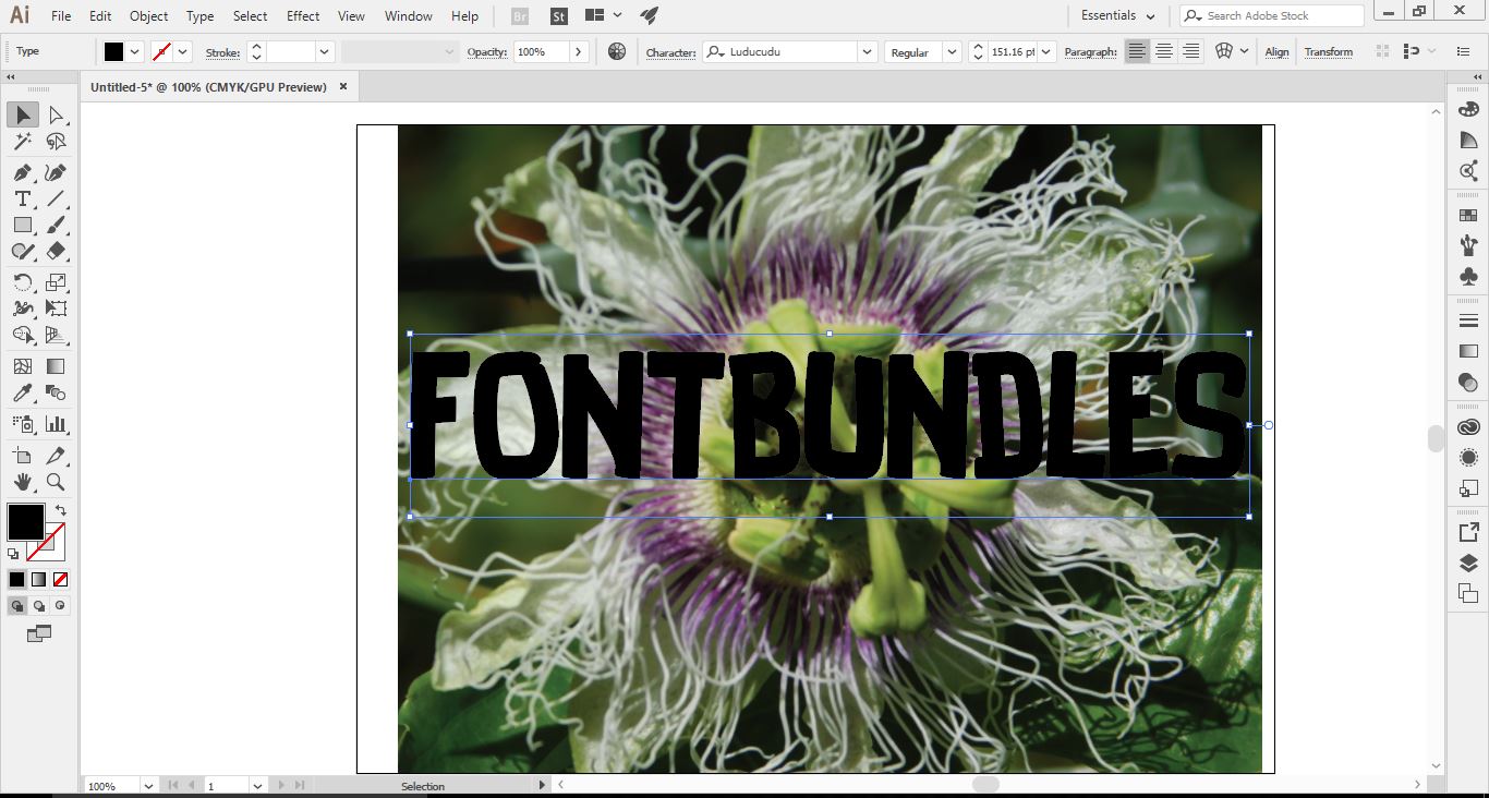 Place images inside text in Adobe Illustrator | Design Bundles