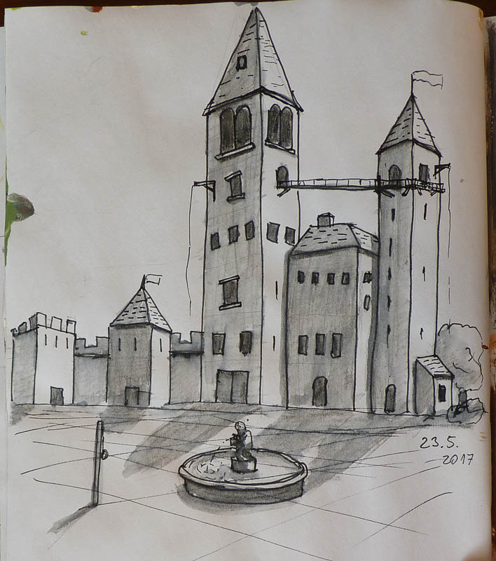 Smash Spring Art: Sketching with ink and watercolor