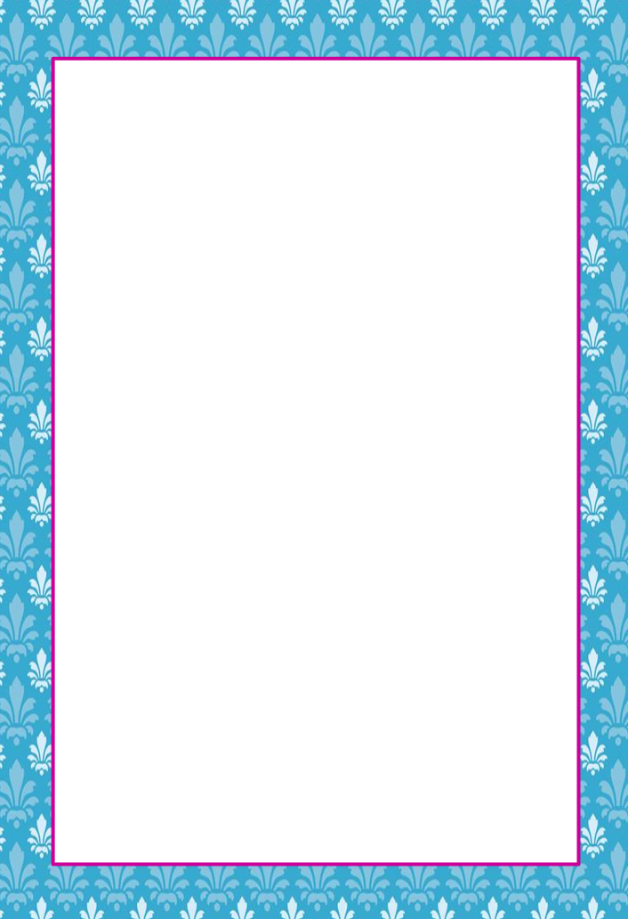 Frozen Free Printable Frames, Invitations or Cards. - Oh My Fiesta! in ...
