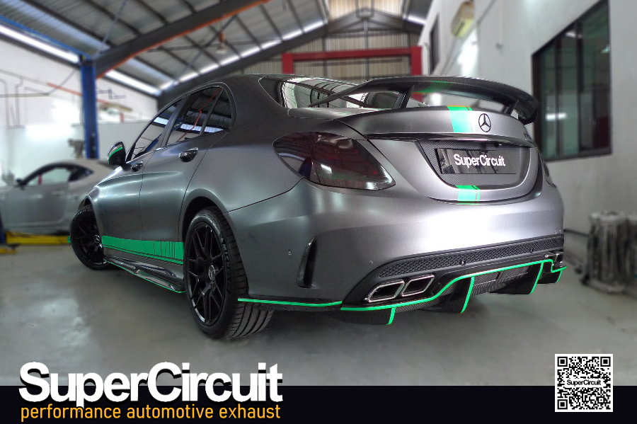 SUPERCIRCUIT Exhaust Pro Shop: Mercedes Benz C200 (W205) Custom Made ...
