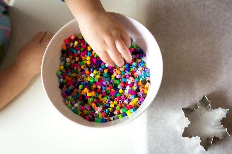 a bit of sunshine: perler bead oven ornaments