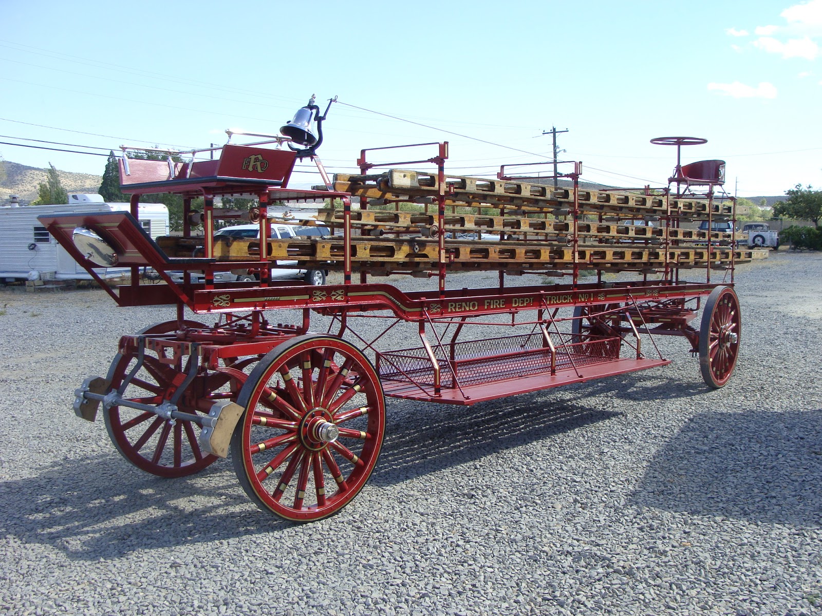 Hansen Wheel & Wagon Shop: 1904 International Fire Engine Co. Ladder ...