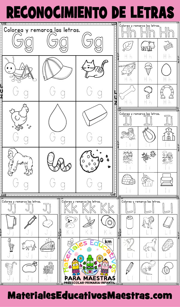 Cuaderno Reconocimiento de Letras | Materiales Educativos para Maestras