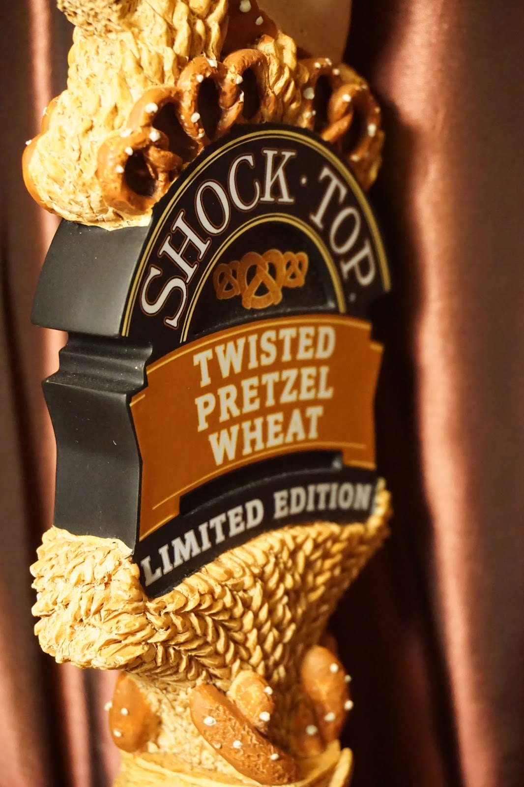 Tap Handle #529: Anheuser-Busch - Shock Top Twisted Pretzel Wheat