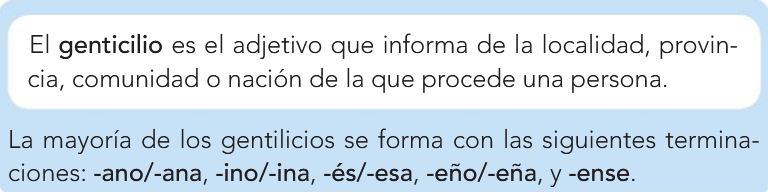 Las TIC en Primaria: GENTILICIOS