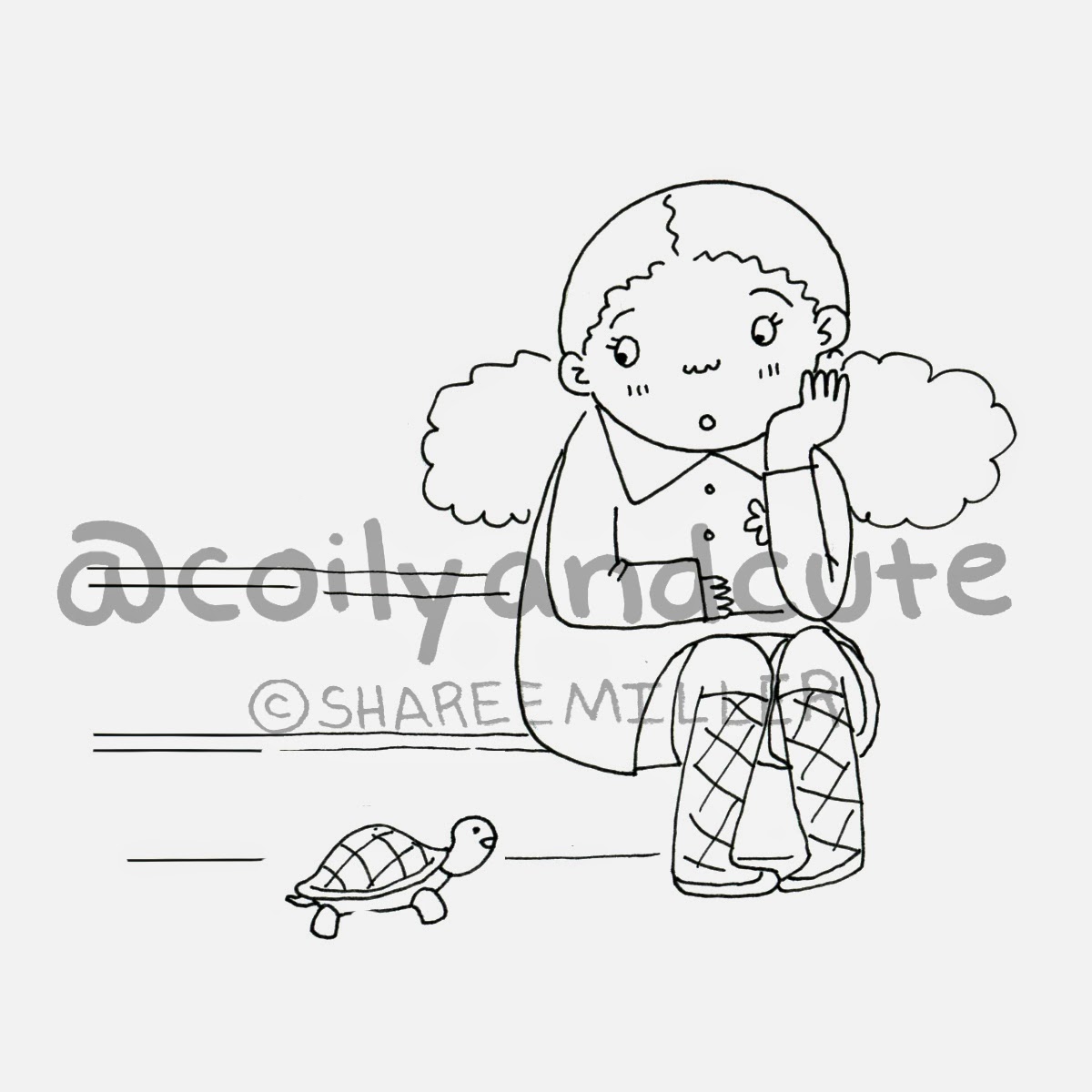 Coily and Cute: Hello Turtle