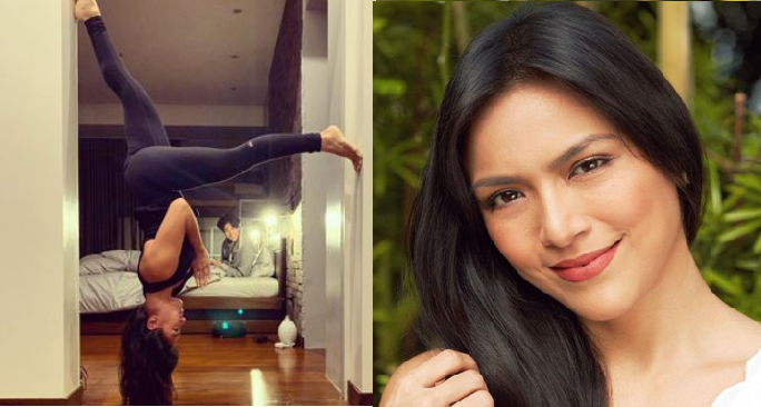 Yoga-loving Ciara Sotto looks like she's floating in the air with her ...