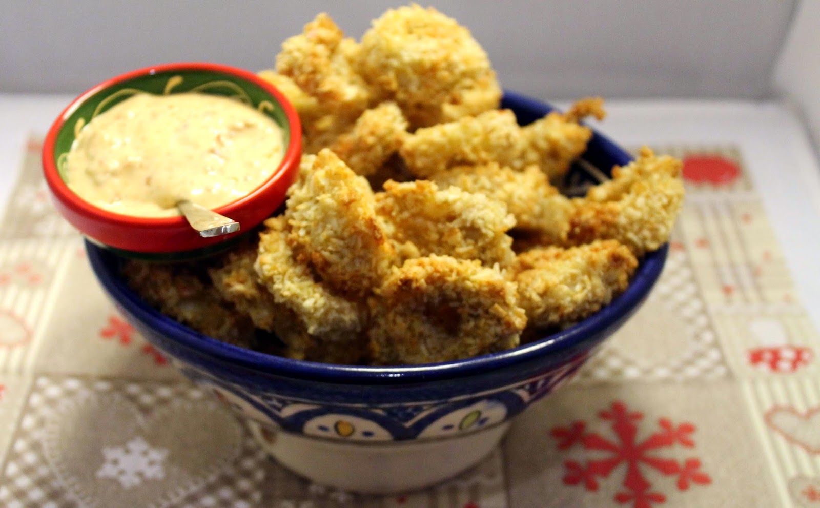 Serena's Medium Rare: Low Fat Crispy Calamari & Spicy Harissa Mayo