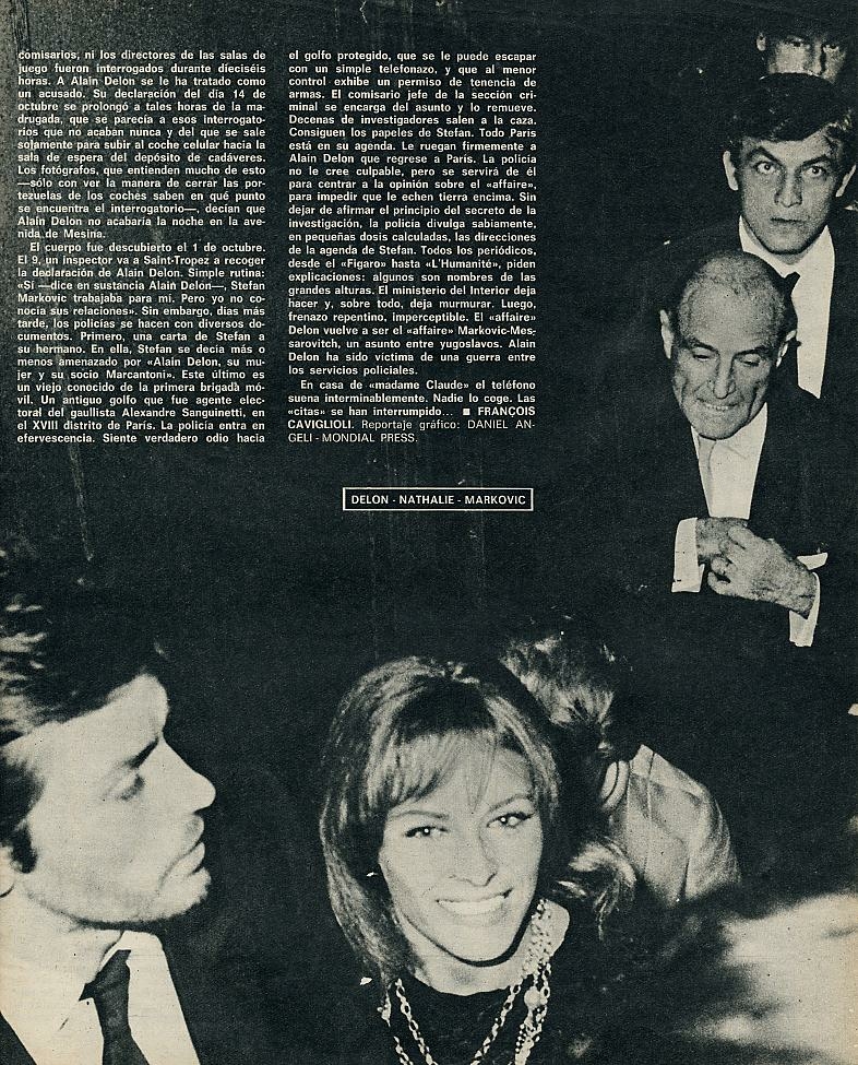 ALAIN DELON: EL CASO MARKOVIC. L'AFFAIRE MARKOVIC TEXTOS