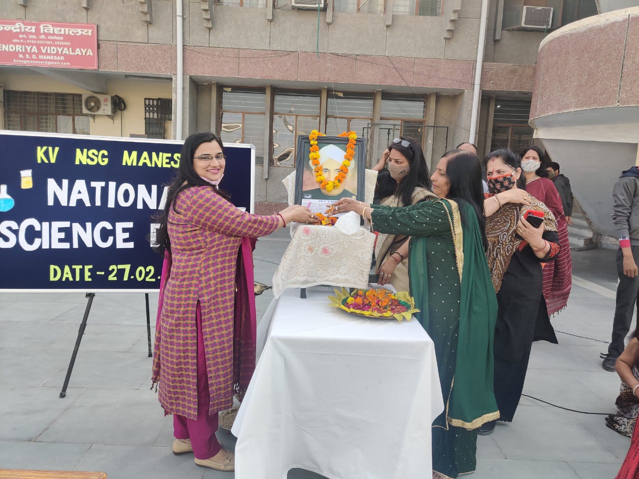 LIBRARY KV NSG MANESAR: CELEBRATION OF NATIONAL SCIENCE DAY 2021