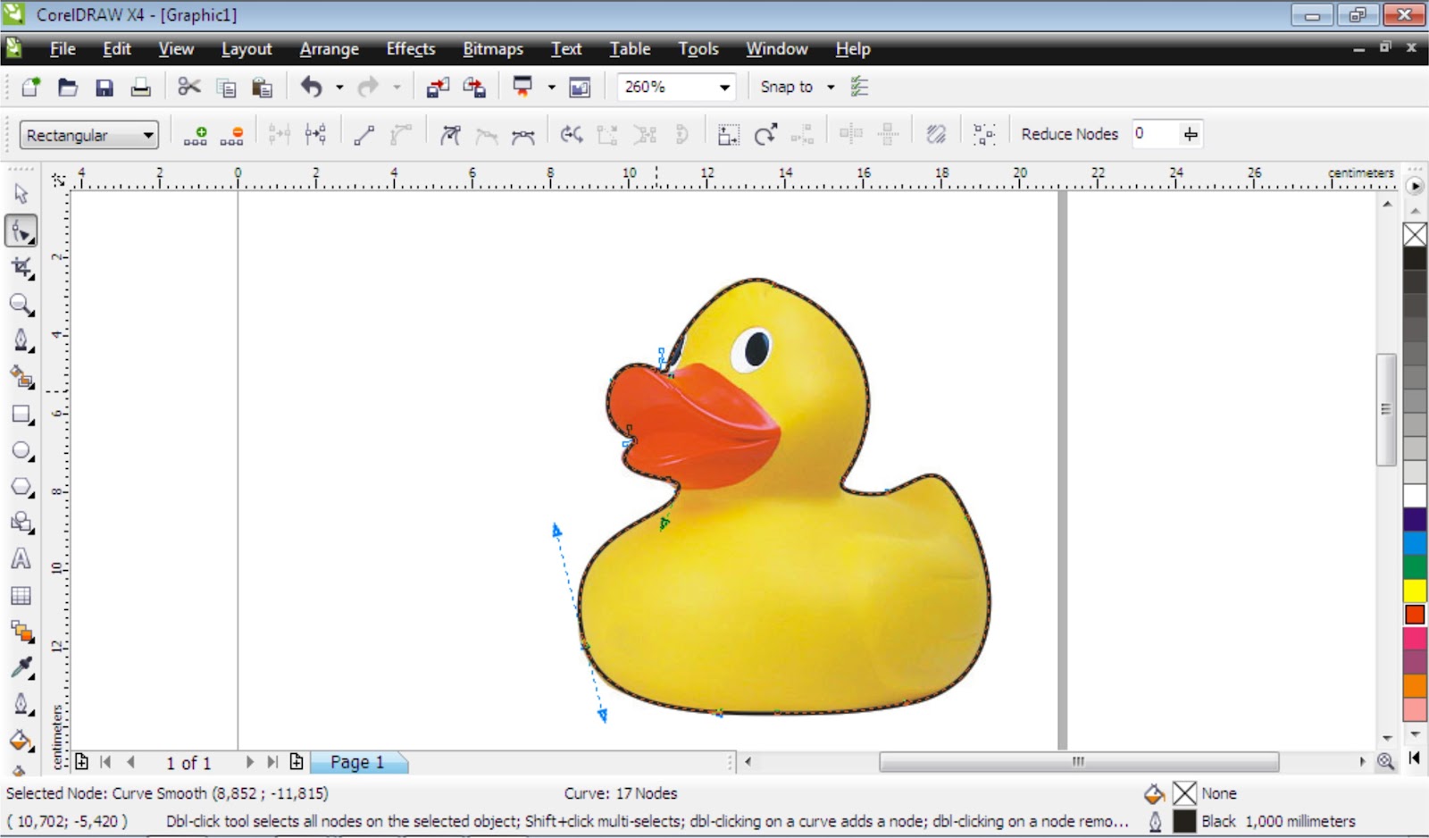 Grafika Studio: Tehnik Dasar CorelDraw - Memotong Gambar Dengan Pen Tool