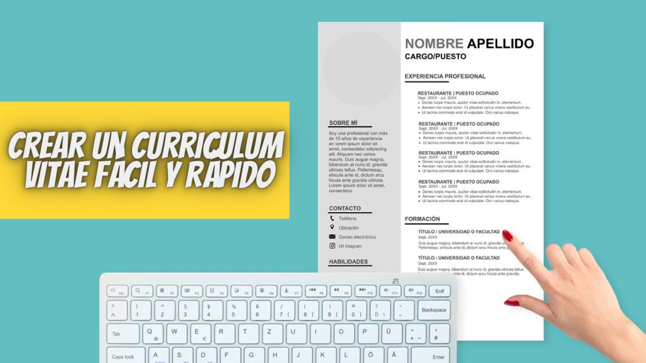 Crear un curriculum vitae fácil y rápido - Tutoriales Fáciles