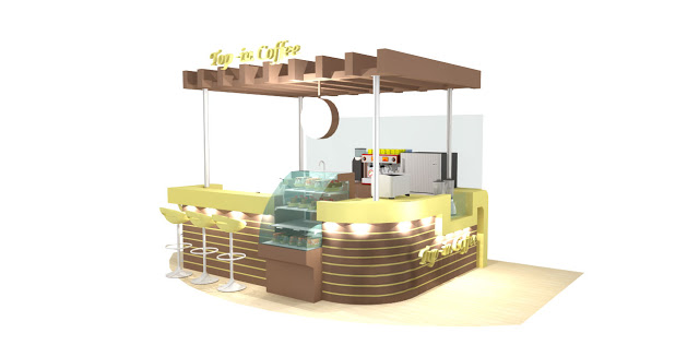 Contoh Desain Booth Coffe Shop (BERGARANS! RESM!)