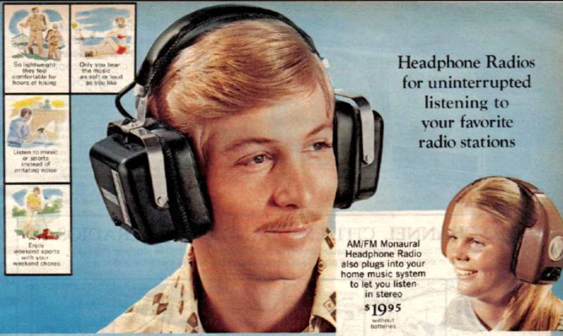 Fascinating Vintage Ads of Old-School Headphones ~ Vintage Everyday