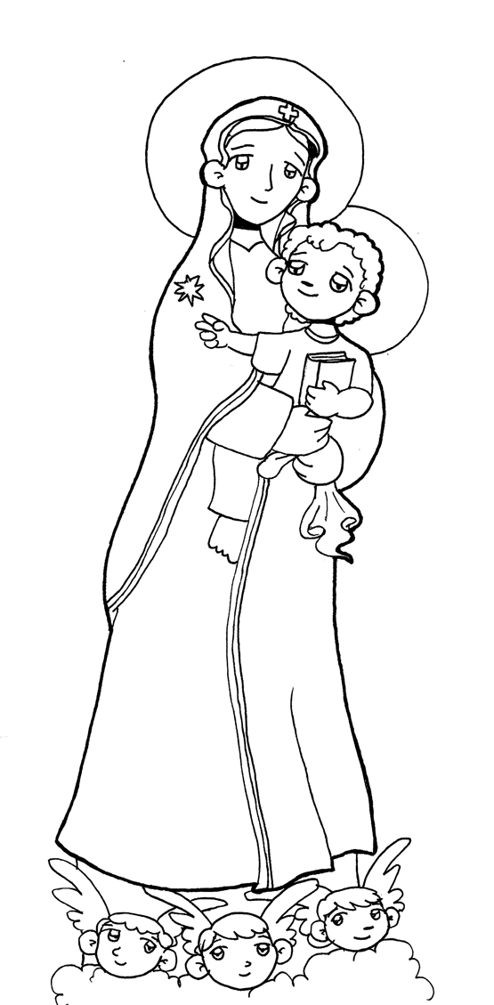 Dibujos para catequesis: NUESTRA SEÑORA DE LAS NIEVES Dibujos para catequesis: NUESTRA SEÑORA DE LAS NIEVES