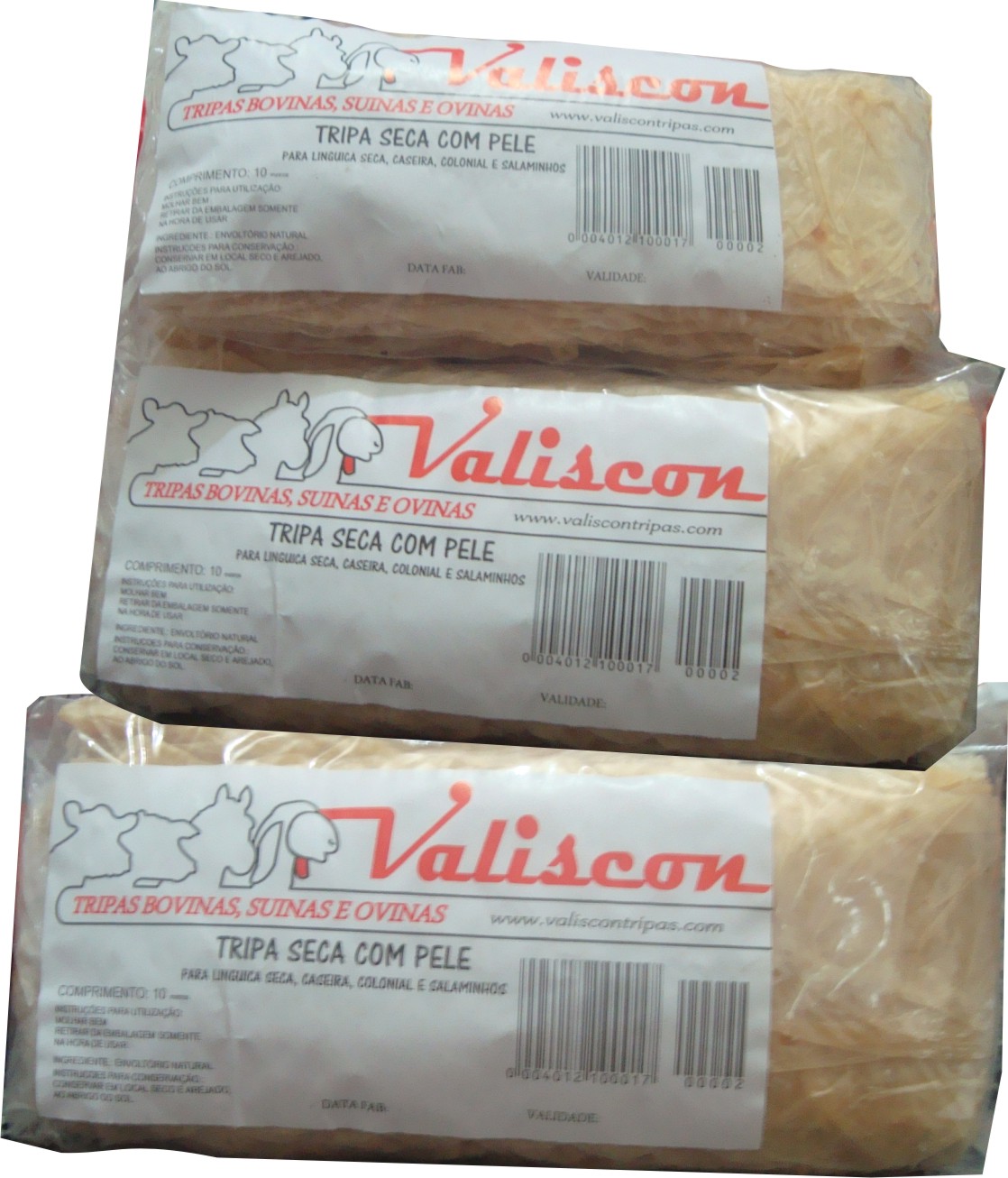 Valiscon Tripas: Tripa Bovina Seca Esteira