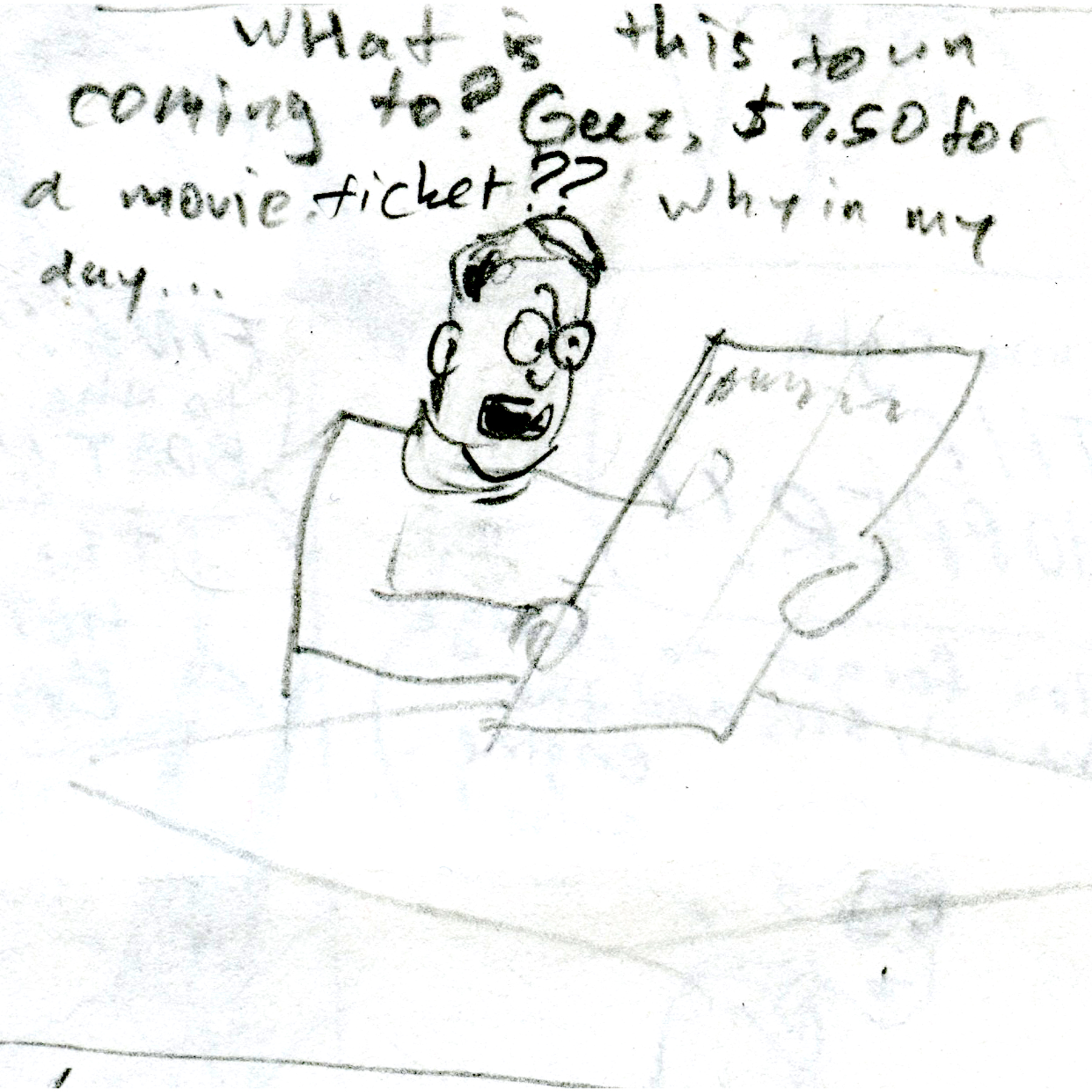 Sheer Nerdiness: Vintage Batman Farce Comic Sketch