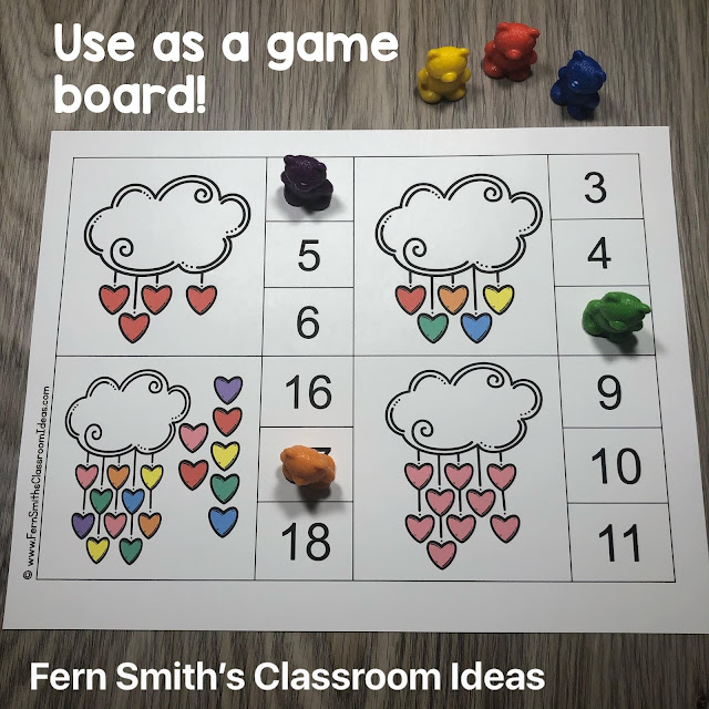 Your Class Will Loves These St. Valentine's Day Counting Clip Cards ...