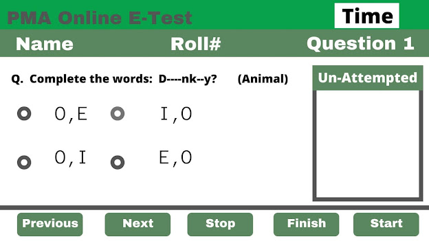 PMA Initial Test Preparation | Intelligence & Academic | - PAK ARMY GUIDE