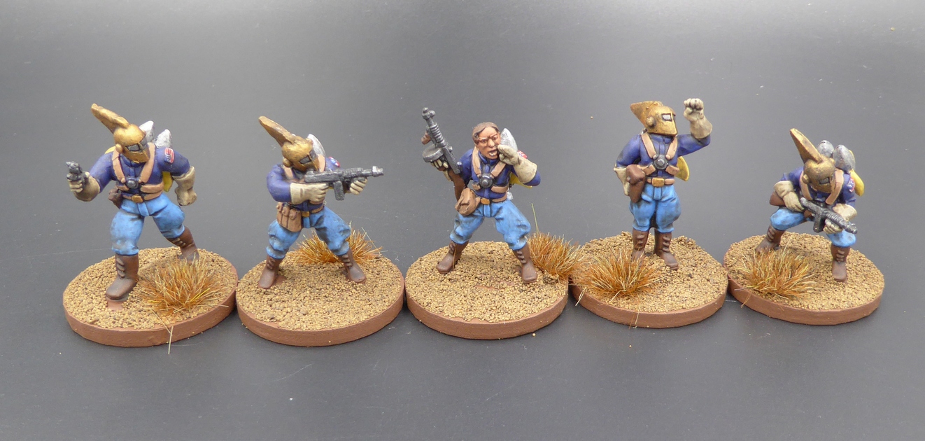 Palouse Wargaming Journal: Pulp Figures - Rocket Corps in 28mm