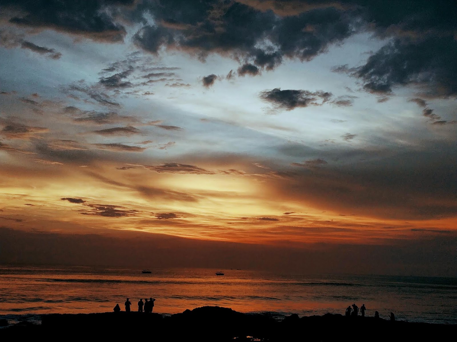 Sunset at Anjuna beach, Goa, India