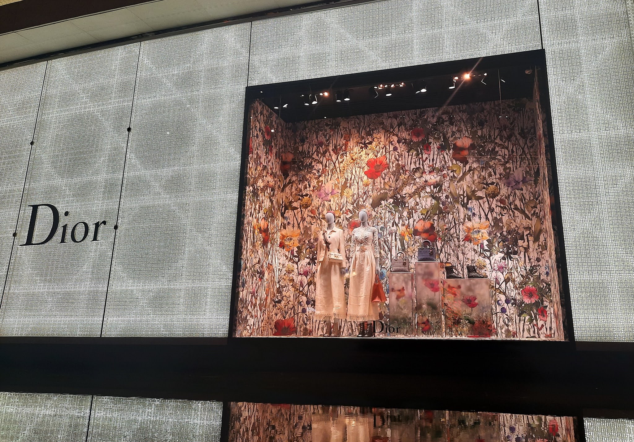 Dior window display at Emporium Department Store in Bangkok, Thailand