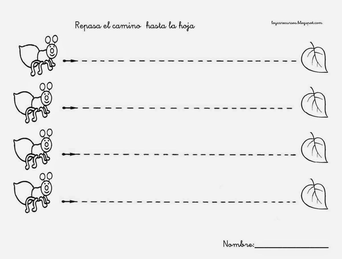 INFANTILES DE ANA V.: GRAFOMOTRICIDAD: EL TRAZO HORIZONTAL