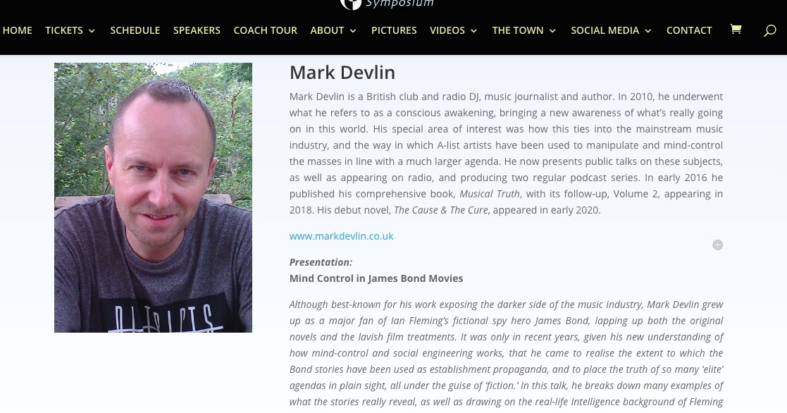 Mark Devlin: MARK DEVLIN TO SPEAK AT THE GLASTONBURY SYMPOSIUM 30TH ...