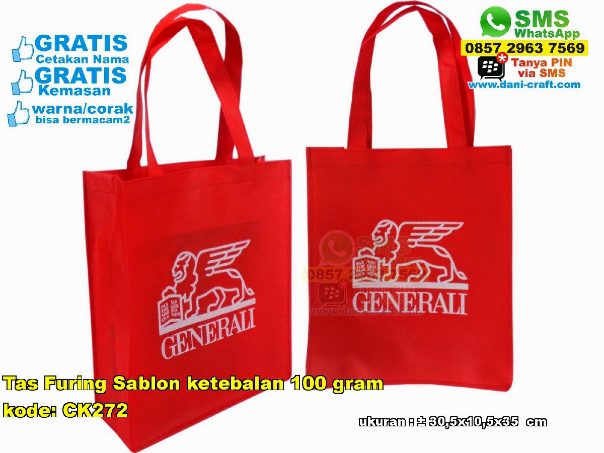 Tas Furing Sablon Ketebalan 100 Gram | Souvenir Pernikahan