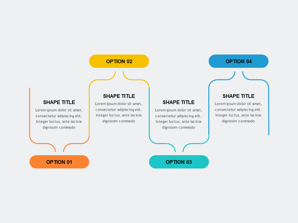 Round Corner Outline Wave PowerPoint Templates - PowerPoint Free